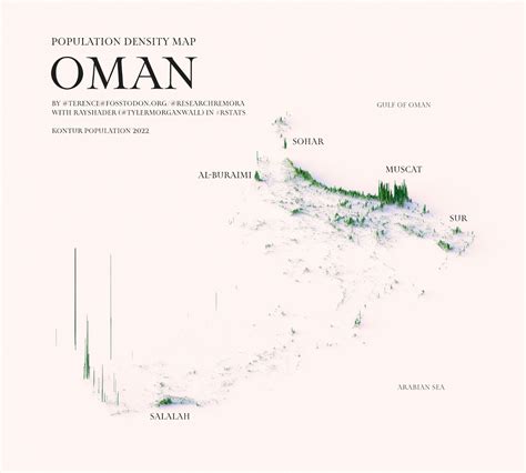 Densidad De Población De Omán 2023 Mapas Milhaud