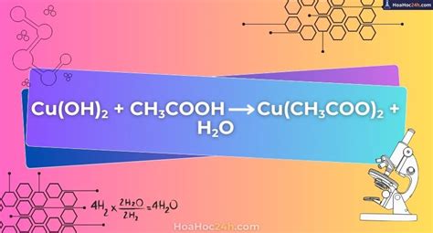 Cu Oh 2 Ch3cooh → Ch3coo 2cu H2o