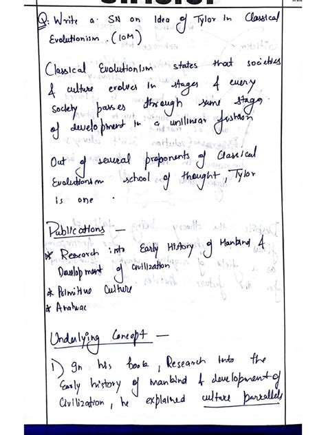 Tylor And Classical Evolutionism Pdf