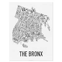 Bronx Map Neighborhoods Conversationprints Bronx Nyc