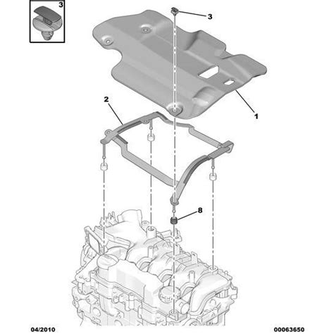Citroen Dispatch 2007 2011 Diesel Engine Cover Mounting 0137 95