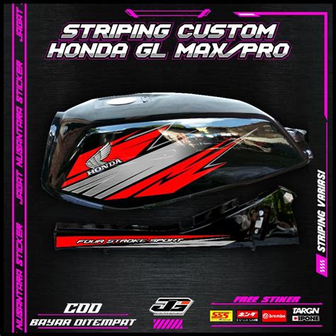 Jual Stiker Honda Gl Striping Honda Gl Striping Variasi Stiker Herek Stiker Racing Shopee