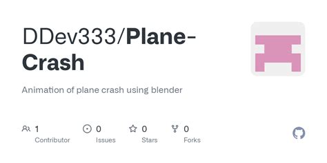 Github Ddev333plane Crash Animation Of Plane Crash Using Blender
