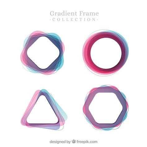 Free Vector Gradient Frame Collection