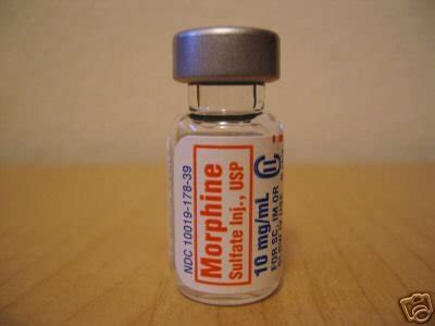 Morphine Sulfate Empty Vial Cii Collectable Drug Rep 19838430