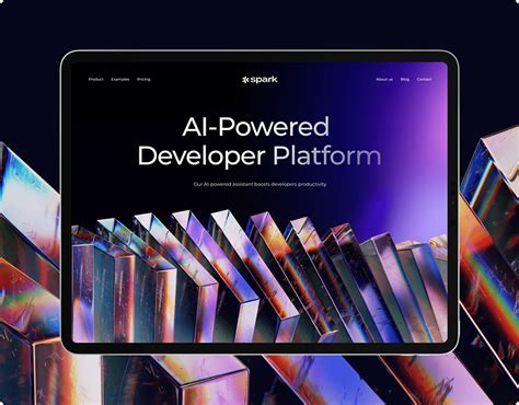 Spark Ai Software Tech Website Uiux Web Design Images Behance