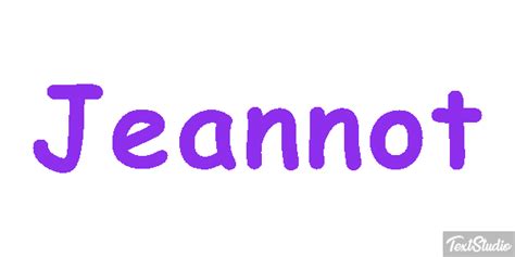 Jeannot Name Animated  Logo Designs