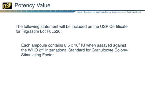 Ppt Usp Reference Standards For Biologics Powerpoint Presentation Free Download Id4834462