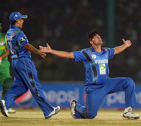 Hamid Hassan Celebrates The Wicket Of Anamul Haque