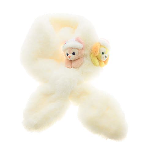 Hkdl Linabell And Cookieann 3d Plush Head Scarf Sweet Winter Time 2