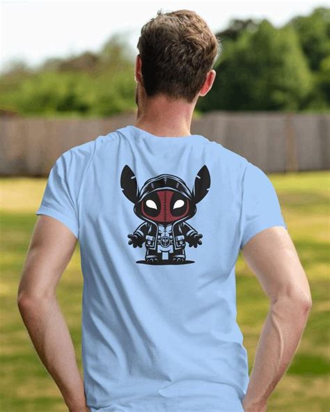 Stitch Deadpool Svg Cartoon Angel Silhouette Digital Download Etsy