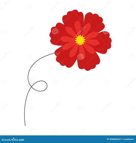 Colored Flower Icon Vector Stock Illustration Illustration Of Isolated