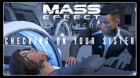Mass Effect Andromeda Scott Talking To Sara Youtube