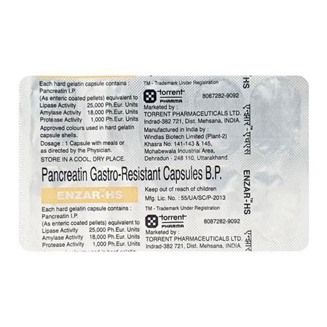 Enzar Hs Tablet Benefits For Digestive Health Buy Now