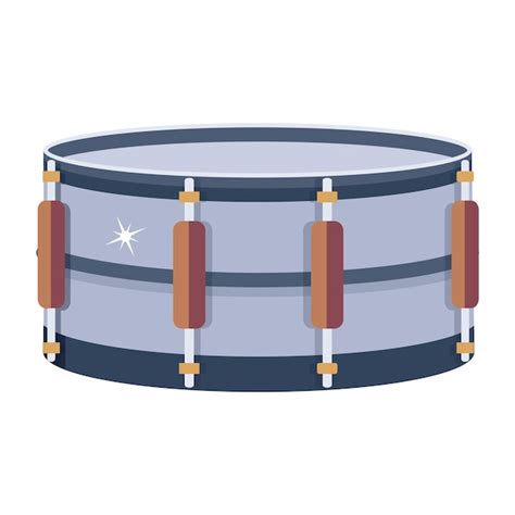 Premium Vector A Flat Design Of Drum