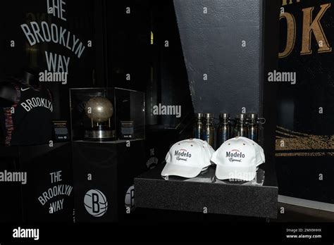 Nets Memorabilia On Display At Modelo And Brooklyn Nets Pop Up Gallery Curated By Artist Daniel