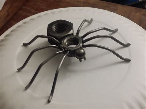 Metal Spider Sculpture Artwork