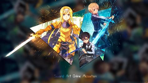Wallpaper Sword Art Online Alice Kirito Sword Art Online Eugeo
