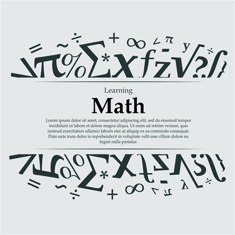 Learning Math Cover Background 5240870 Vector Art At Vecteezy
