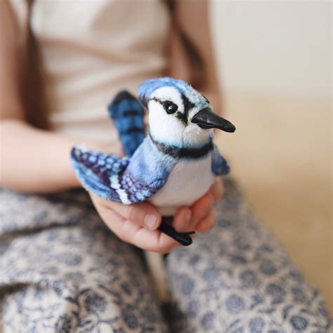 Folkmanis Mini Blue Jay Finger Puppet Playful Peacock The Playful