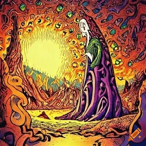 Vibrant 4 Color Comic Page With Norse Designs On Craiyon