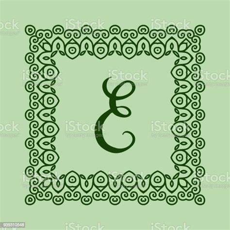 Cute Mono Line Frame Stock Illustration Download Image Now Abstract