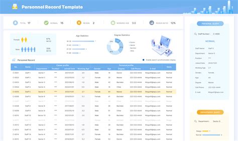 Excel Of Personnel Record Template Xlsx Wps Free Templates