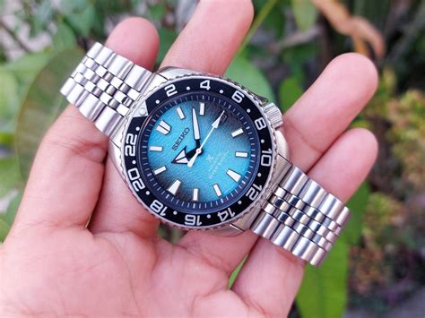 Original Pre Owned Seiko Mod Blue Dialed Automatic Divers Watch Mens