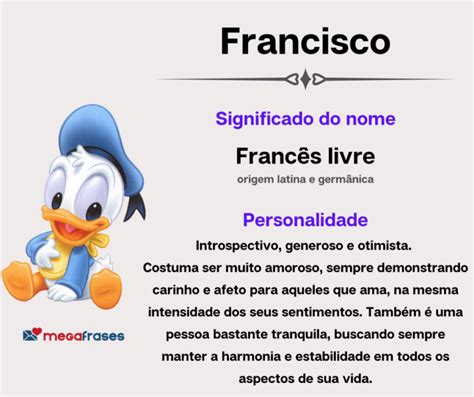 Significado Do Nome Francisco 🤔 Curiosidades 👀 Mensagens 👼