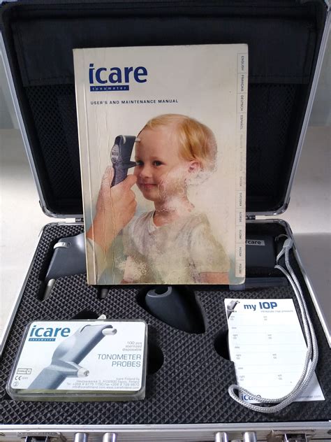 Icare Ta01i Hand Held Tonometer Iop Measurement W Carrying Case Medsold