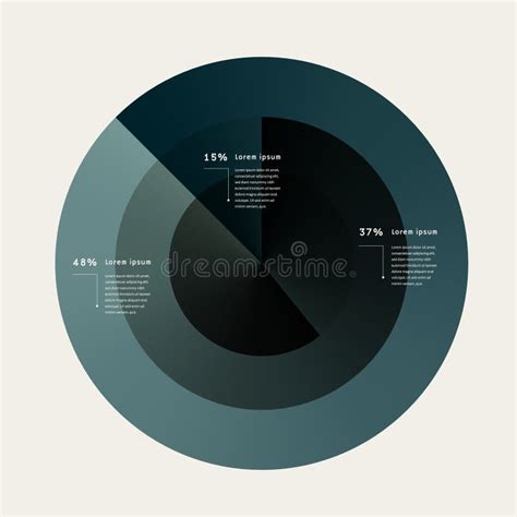 3d Pie Chart Dark Blue Infographics Vector Template Reports And
