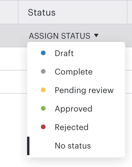 Manage Document Status And Set Classification Lucid