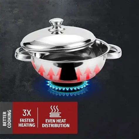 Stainless Steel Silver Serving Pan At ₹ 2110piece In Jaipur Id