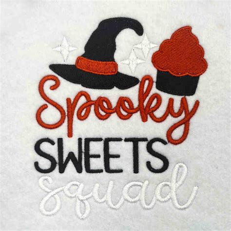 Embroidery Design Spooky Sweets Squad