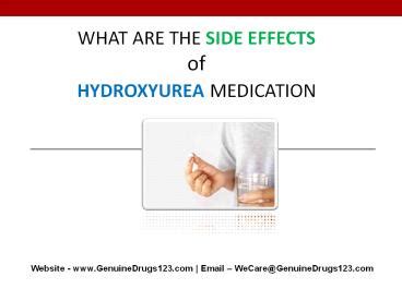 Hydroxyurea Side Effects Derm Hydroxyurea—the Good The Bad And The