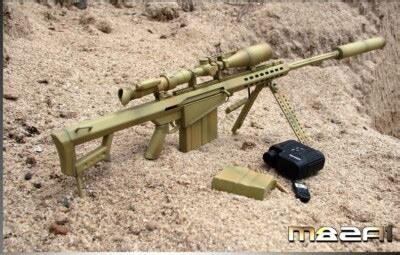 16 M82a1 Barrett Sniper Rifle Gun Model Toy For 12 Ht Ph Action
