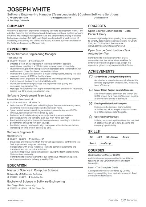 19 Software Engineer Resume Examples And Guide For 2025