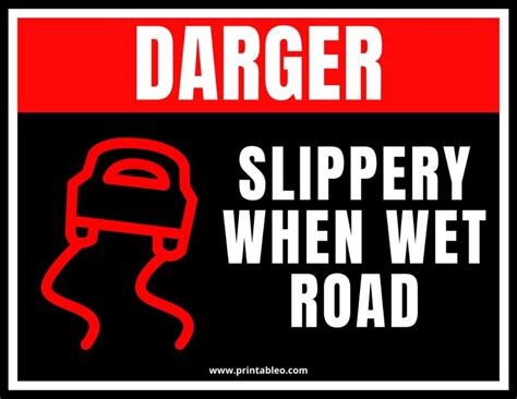 46slippery When Wet Signs Download Free Printable Pdfs