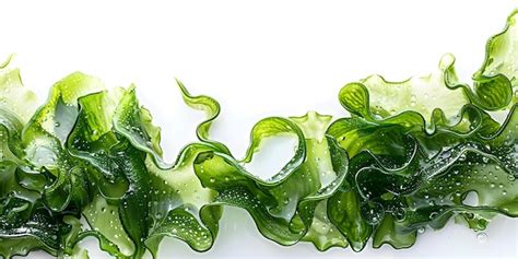 Scientific Image Of Fucus Algae On White Background Showcasing Its Diversity Concept Scientific