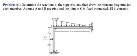 Solved Problem 1 Determine The Reactions At The Supports