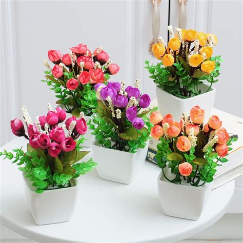 Bobasndm Beautiful Simulation Potted Plants Multipurpose For Office