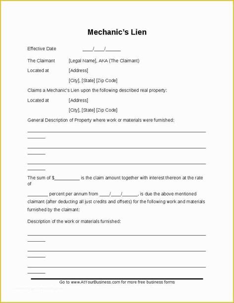 Free Lien Release Form Template Of Sample Release Lien Agreement Best Template Free