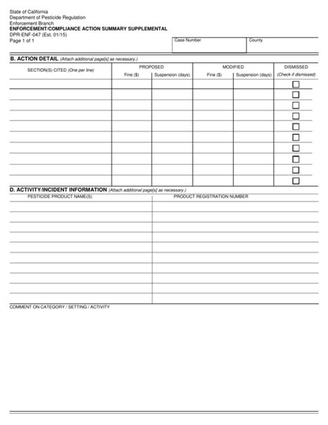 Form Dpr Enf 047 Fill Out Sign Online And Download Fillable Pdf