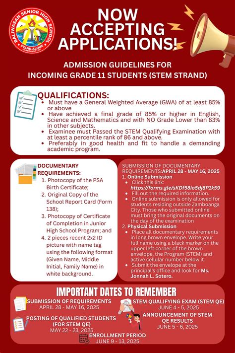 Baliwasan 𝐁𝐒𝐇𝐒 𝐒𝐓𝐄𝐌 𝐀𝐃𝐌𝐈𝐒𝐒𝐈𝐎𝐍 𝐀𝐍𝐍𝐎𝐔𝐍𝐂𝐄𝐌𝐄𝐍𝐓 For Incoming Grade 11 Stem Strand We Are Now