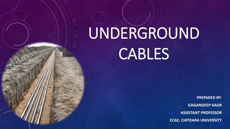 Laying Of Underground Cablespptx