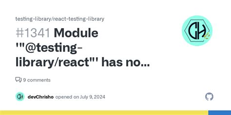 module testing library react has no exported member screen
