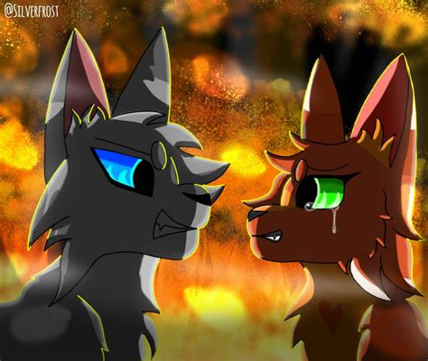 Ashfur Vs Squirrelflight Redraw By Silverfrostart On Deviantart