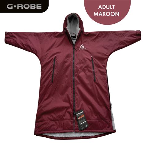 Xl Adult Maroon Grobe From Guard The Ultimate Weatherproof Robe