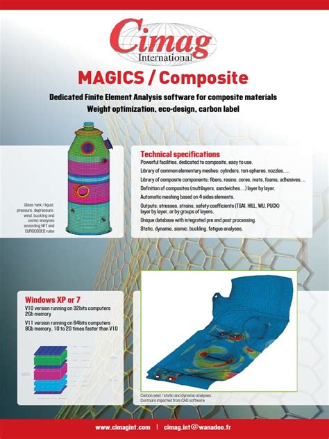 Eléments Finis Cimag Magics Pdf Composite Material Finite