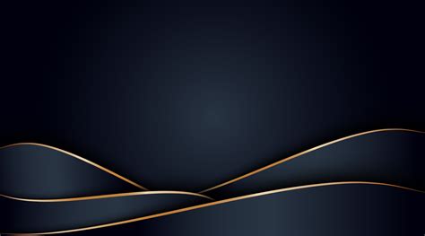 Black Abstract Layer Overlaps Illustration With Golden Lines 2823465